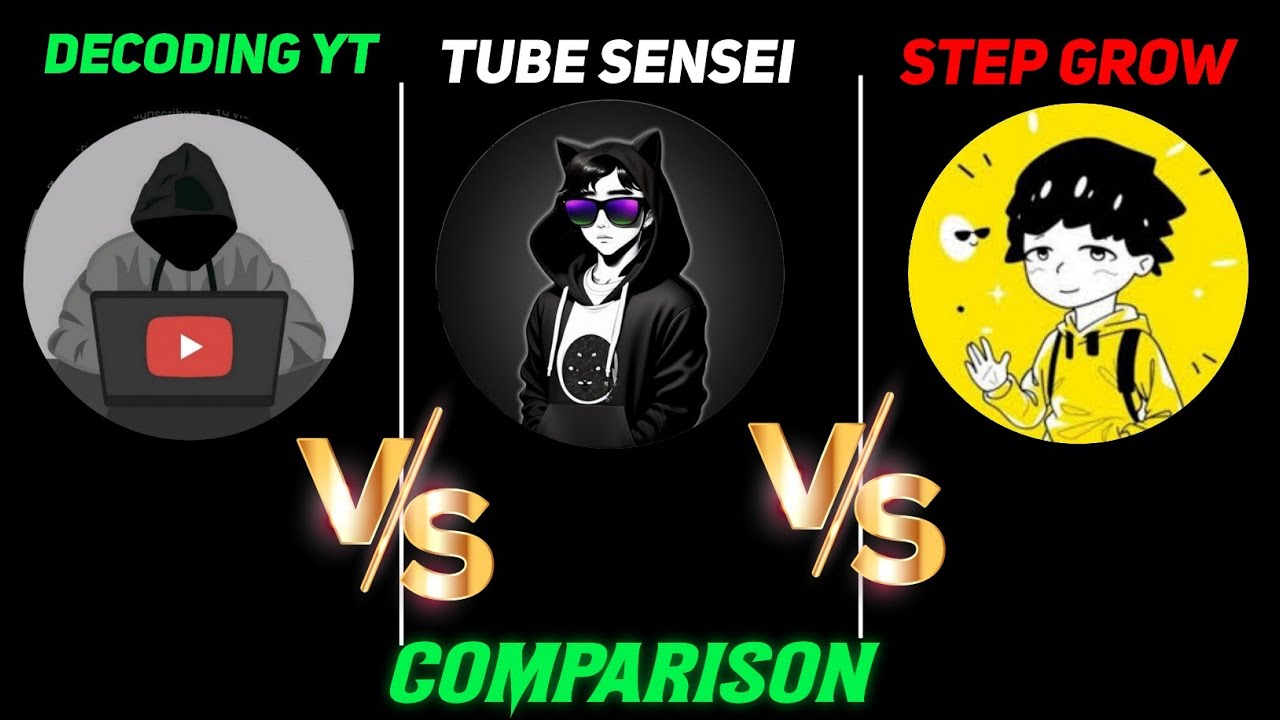 Decoding yt vs tube Sensei vs step grow 🔥 #comparison #Decodingyt # ...