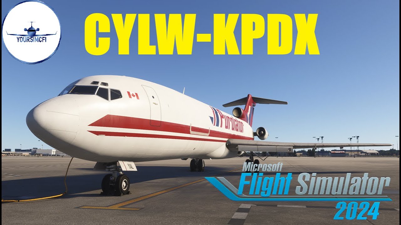vert #msfs2020 FSS 727F YLW-PDX First flight ever with INS Live! [Real ...