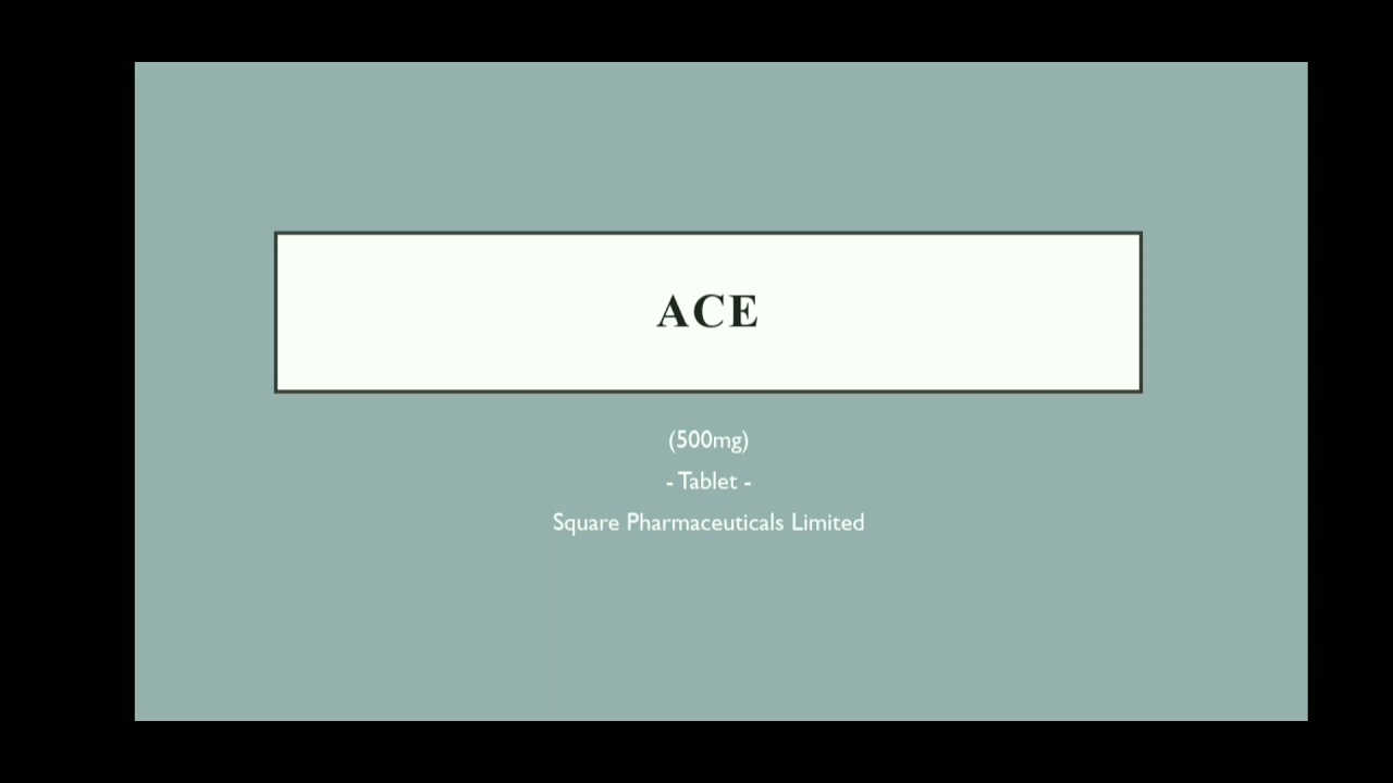 ACE (500mg) | Know Your Medicine. - YouTube