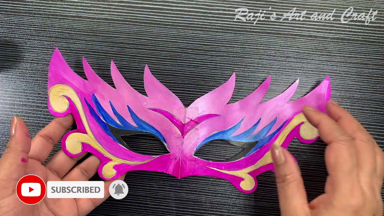 DIY / Make your own party wear Mask / party mask with paper / Butterfly ...