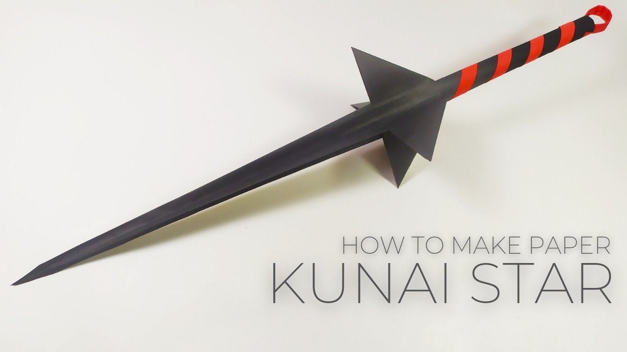 How To Make Paper KUNAI STAR Easy | Cara Membuat Kunai Kertas | Paper ...