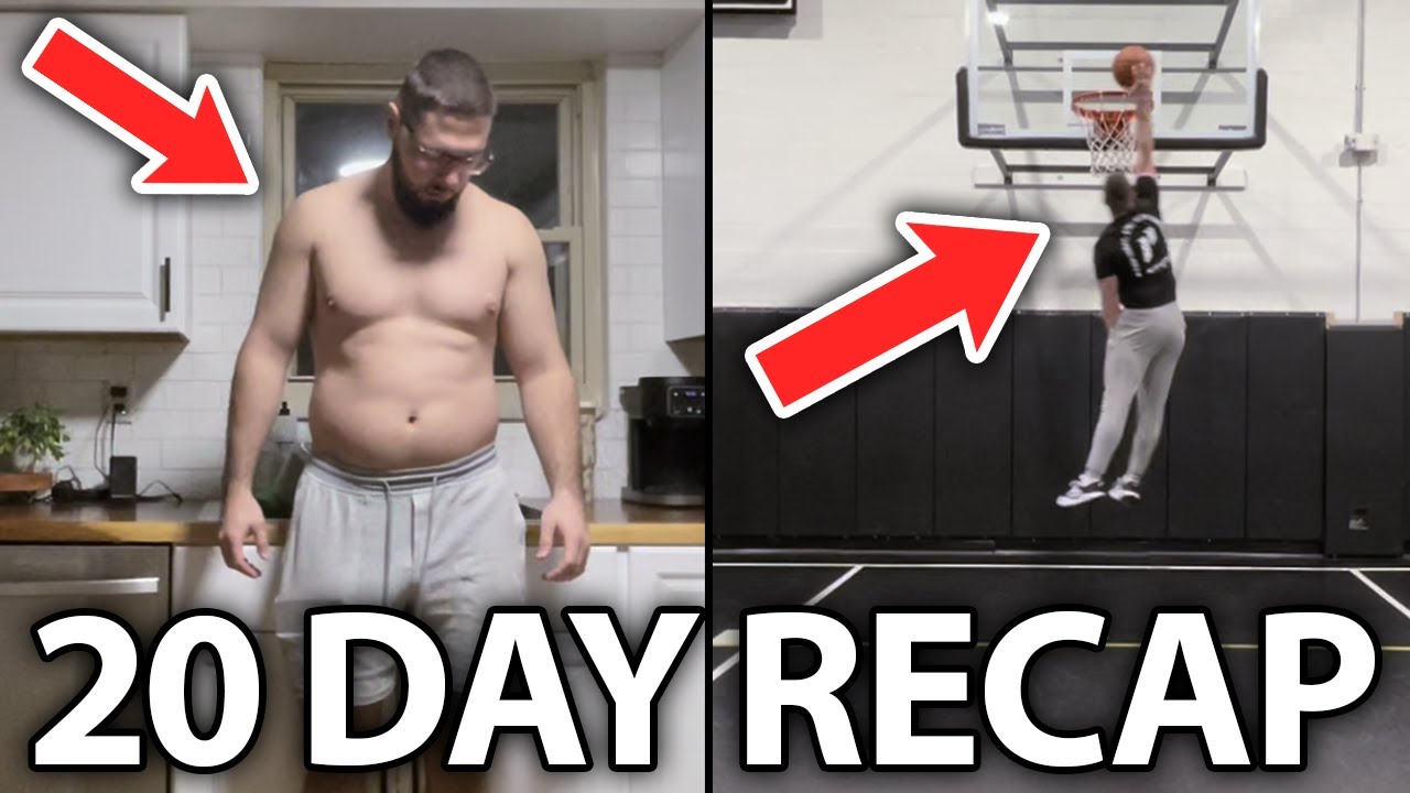 43 Inch Vertical Jump [20 Day Recap] Fat, But Dunking? - YouTube