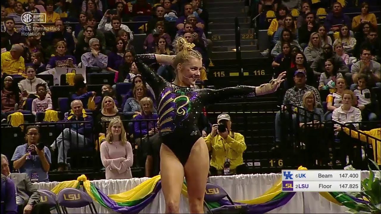 Sarah Edwards (LSU) - Floor Exercise (9.850) - Kentucky at LSU 2018 ...