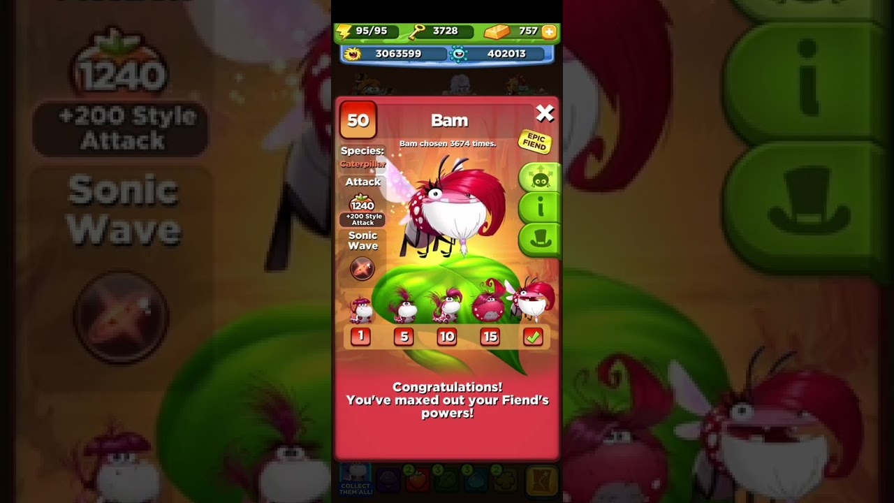 Best fiends Updated Bam Skins - YouTube