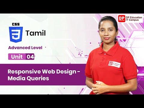 "CSS Tamil | Advanced Level | Unit 04 | Responsive Web Design - Media Queries" - YouTube