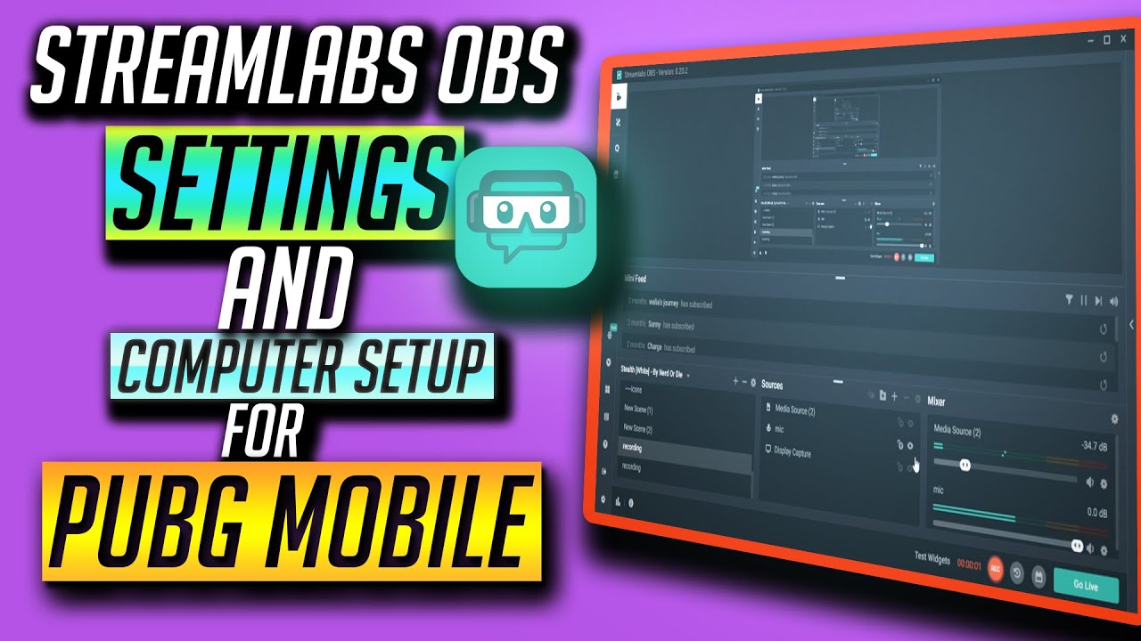 HOW TO RECORD PUBG MOBILE(SLOBS SETTINGS AND COMPUTER SETUP||[part-2 ...