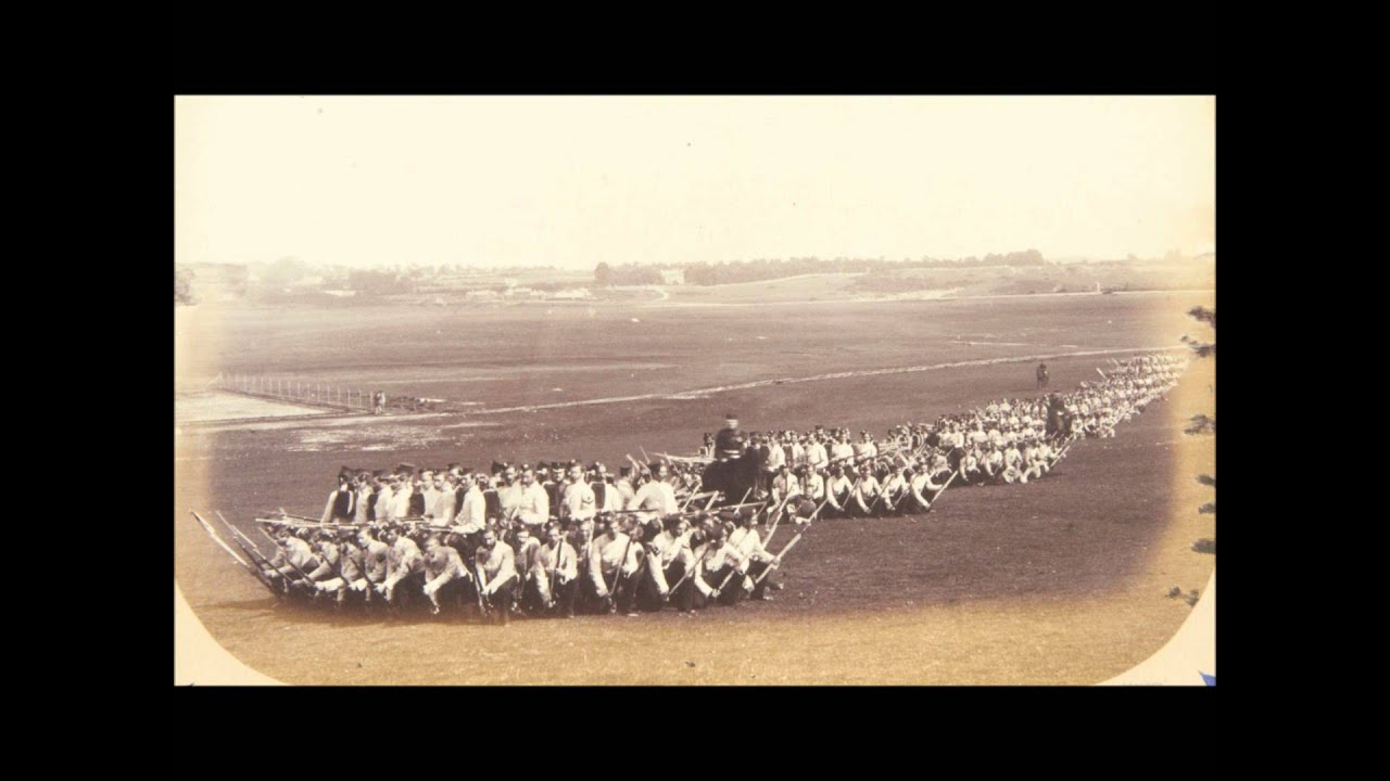 Rare Photographs of Soldiers Drilling in Square Formation - YouTube