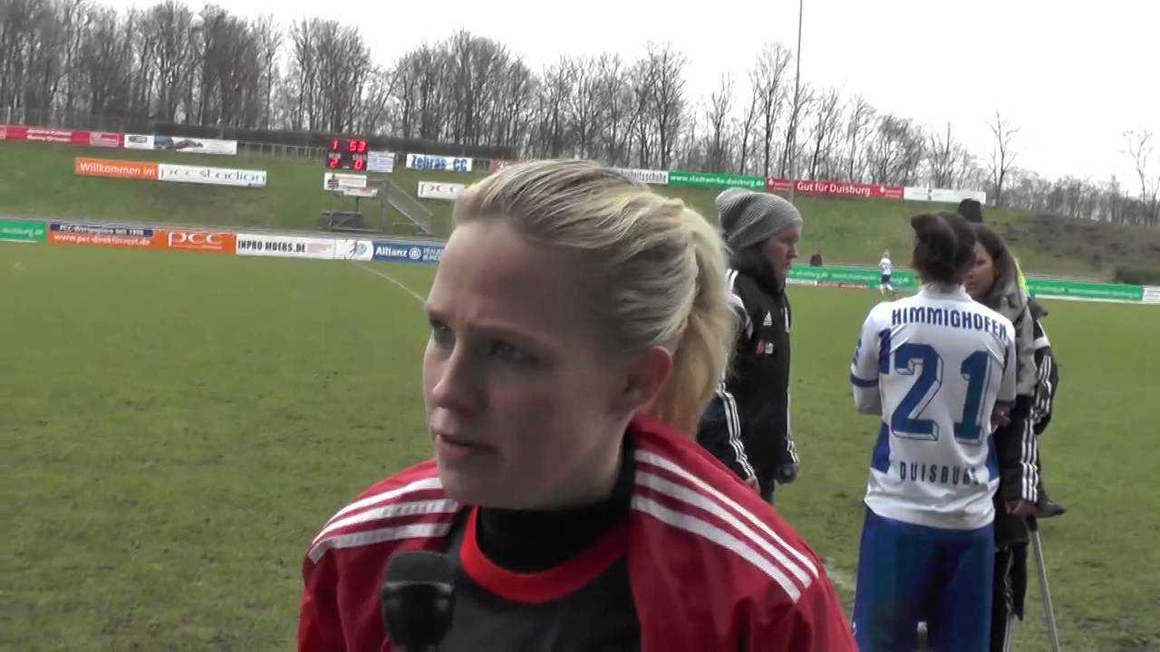 Isabelle Linden nach MSV Duisburg-Bayer Leverkusen auf 22 03 2015 - YouTube
