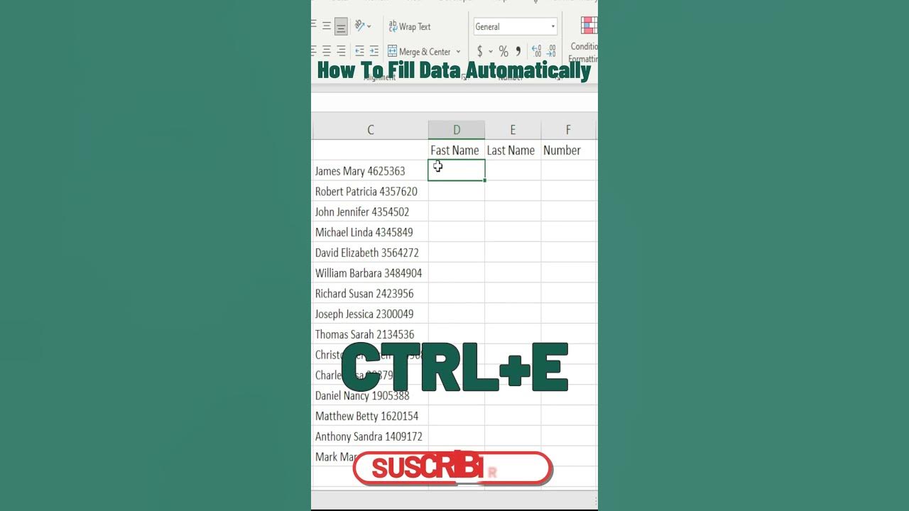 How To Fill Data Automatically In Excel #excel #shorts - YouTube
