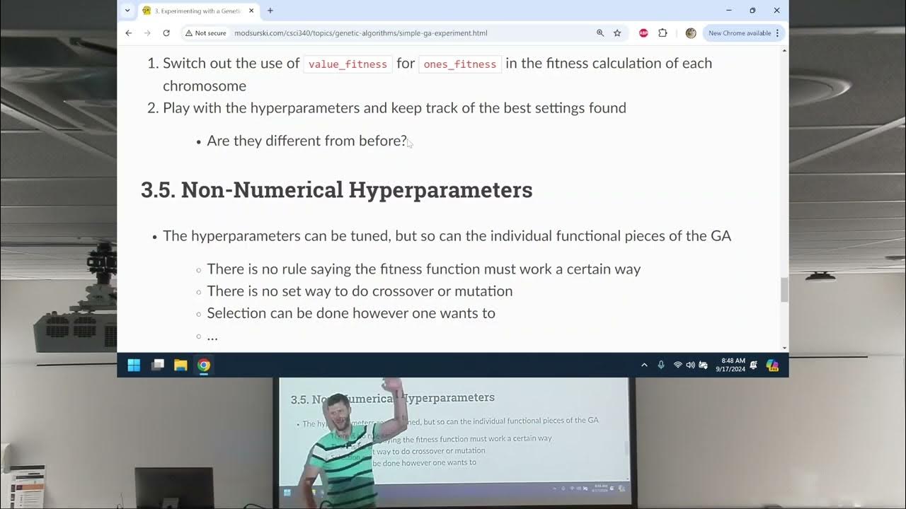 CSCI 340 --- September 17, 2024: Playing with Non-Numerical Hyperparameters - YouTube