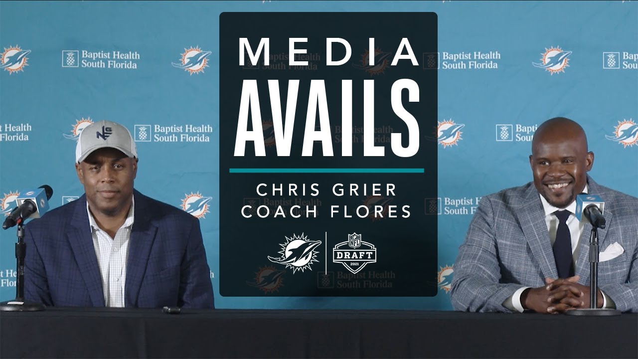 Chris Grier and Coach Flores Discuss Round 1 of the Draft | Press ...