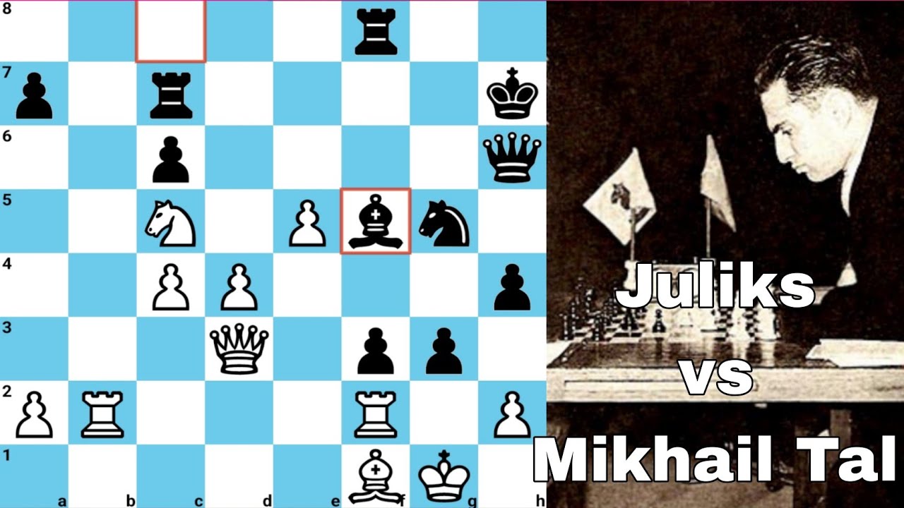 Juliks vs Mikhail Tal. Riga Championship semifinal (1950). - YouTube