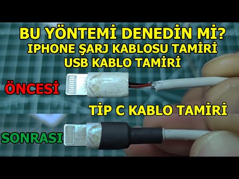 BU YÖNTEMİ HİÇ DENEDİN Mİ? TELEFON ŞARJ KABLOSU TAMİRİ, IPHONE ŞARJ KABLOSU TAMİRİ, USB KABLO TAMİRİ
