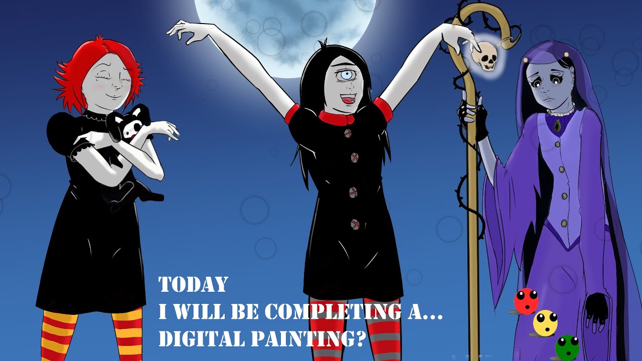 Speedpainting season 01 extra 4 - Ruby gloom and story - YouTube