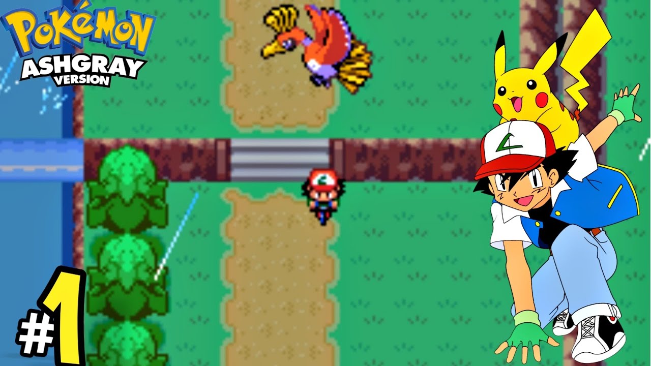 Let's Play Pokemon Ash Gray '' My Frist Pokemon " - YouTube