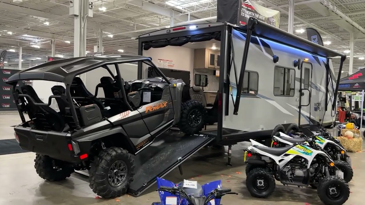 2023 Yamaha Wolverine R-Max 1000 on Work and Play 21 LT RV - YouTube