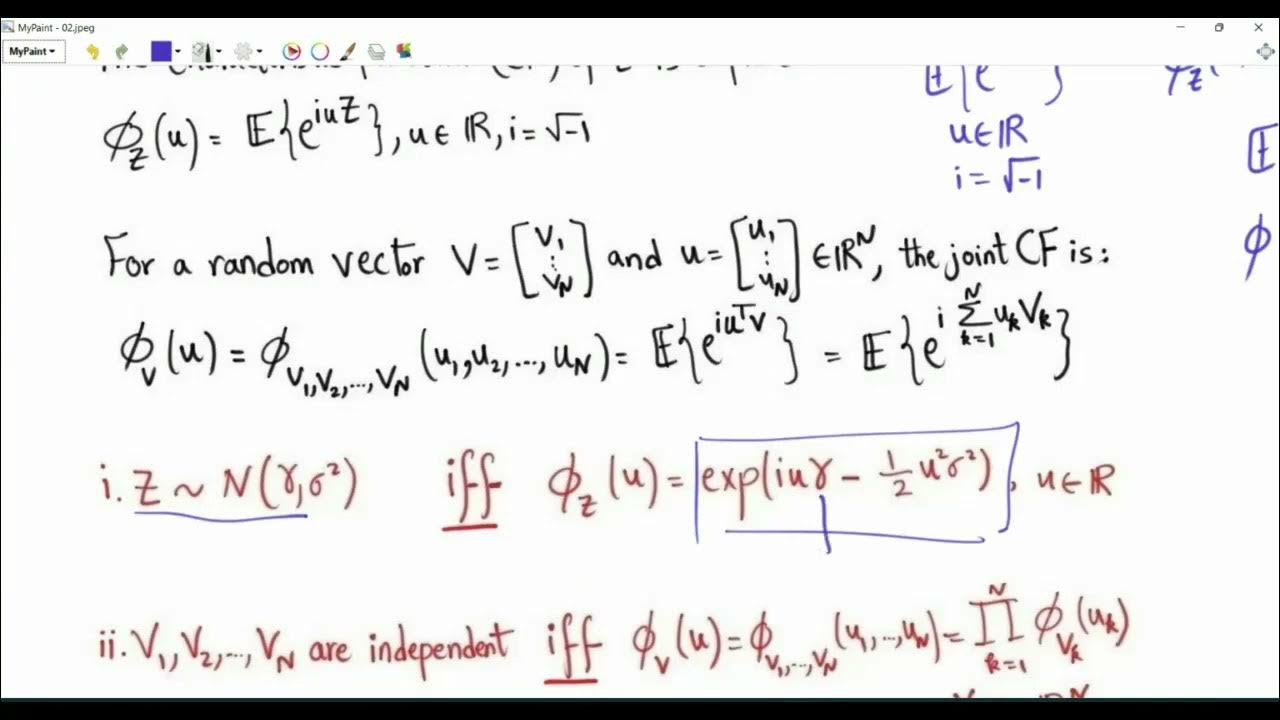 Gaussian Random Vectors - Jointly Gaussian Random Variables - YouTube