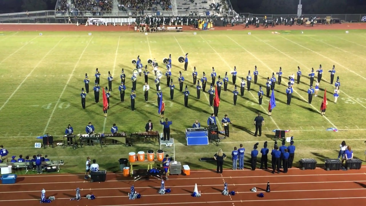 Bandera Bulldogs Marching Band Halftime show in Bandera Homecoming 2018 ...