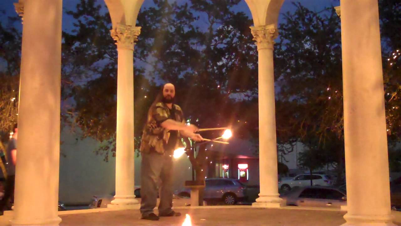 Fahrenheit 360° Firespinning 082611 Dean Zeller, Devin Reid, Troy Orton ...