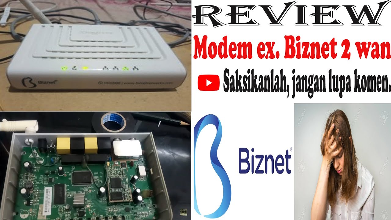 Review Modem Ex. Biznet, bisa digunakan untuk Router RTRW Net. - YouTube