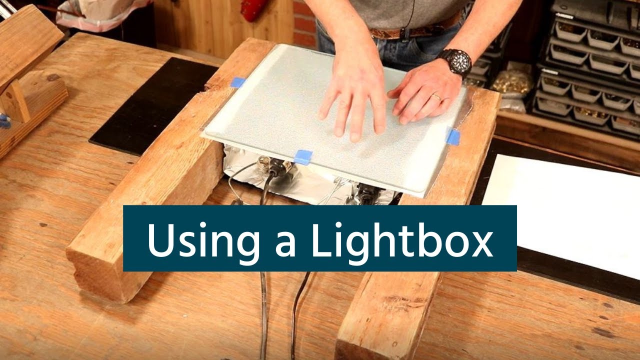 The Leather Element: Using a Lightbox - YouTube
