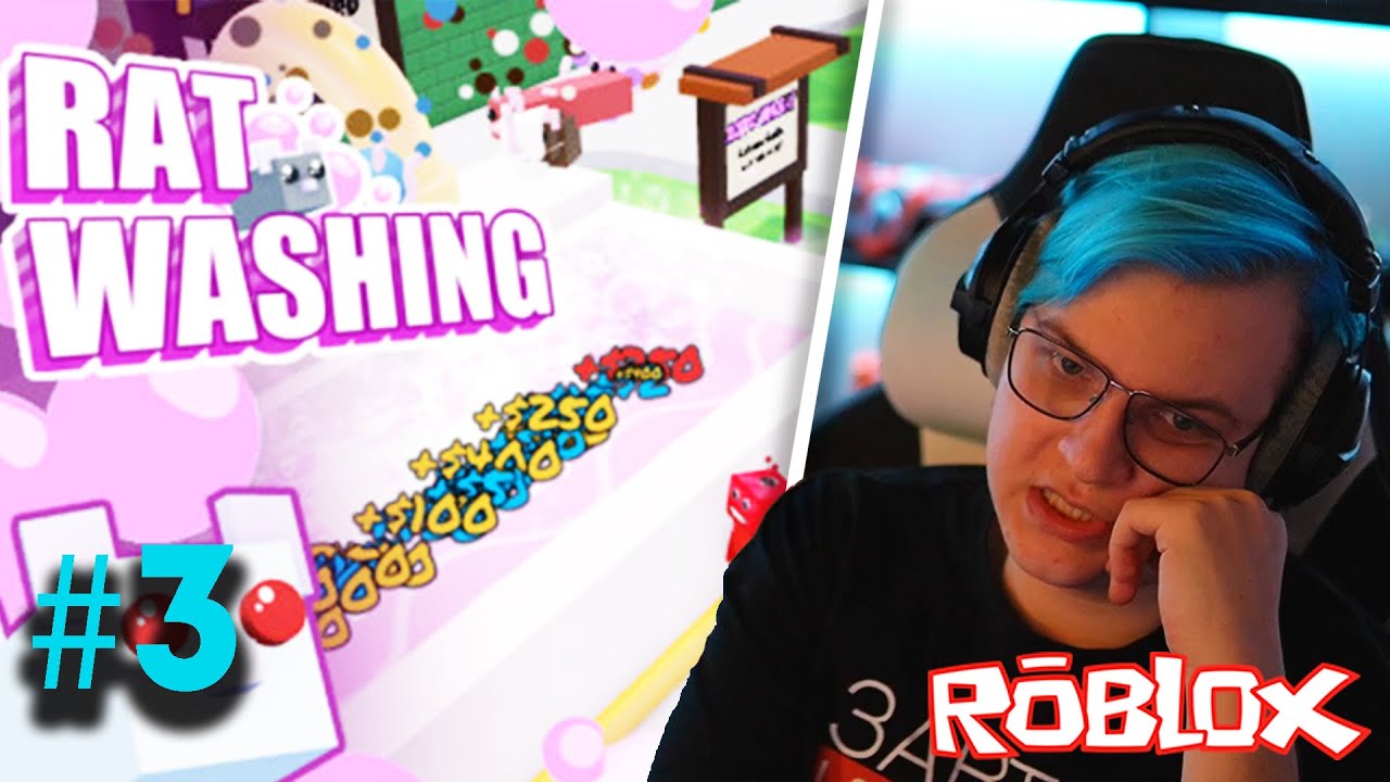 Пятёрка тестит скин и играет в ROBLOX Rat washing tycoon | Нарезка ...