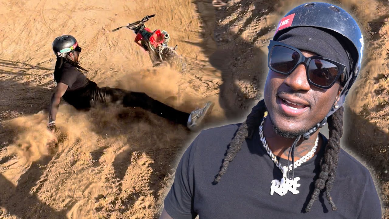 Teaching Famous Rapper How To Ride Dirt Bikes! (K CAMP) - YouTube