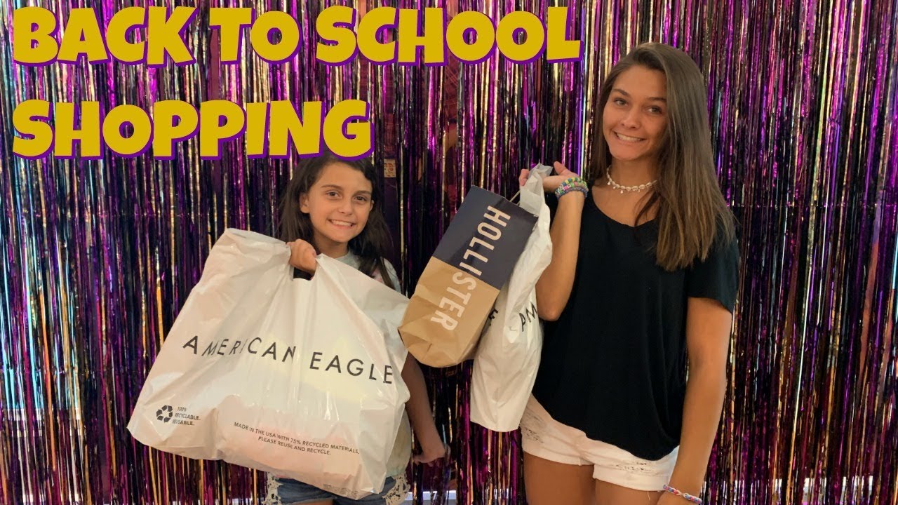 BACK TO SCHOOL SHOPPING 2019! MALL SHOPPING HAUL! Emma and Ellie - YouTube