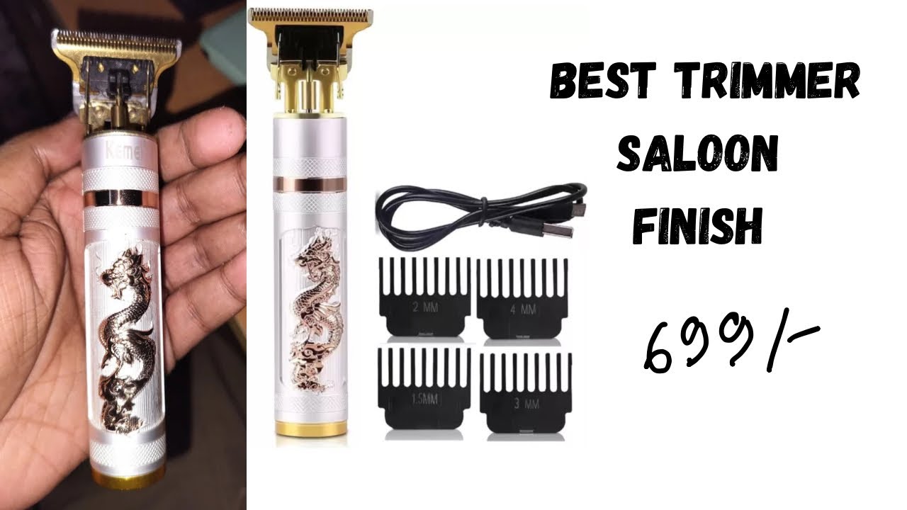 Best Saloon trimmer under 700 Kemei KM 762 unboxing and review - YouTube