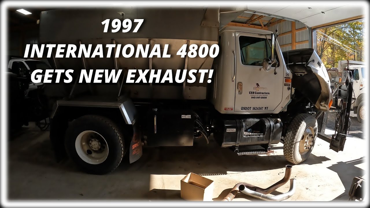 New Exhaust On Our 1997 International 4800! - YouTube