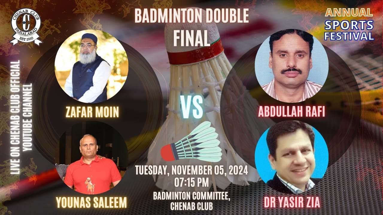 🔴LIVE || Badminton Double Final Match || Annual Sports Festival ...