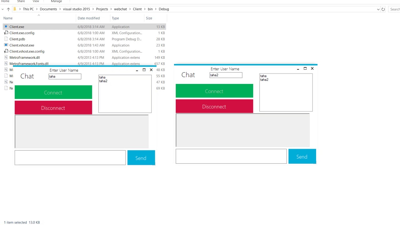 SignalR Chat Server and Chat Client Application - YouTube