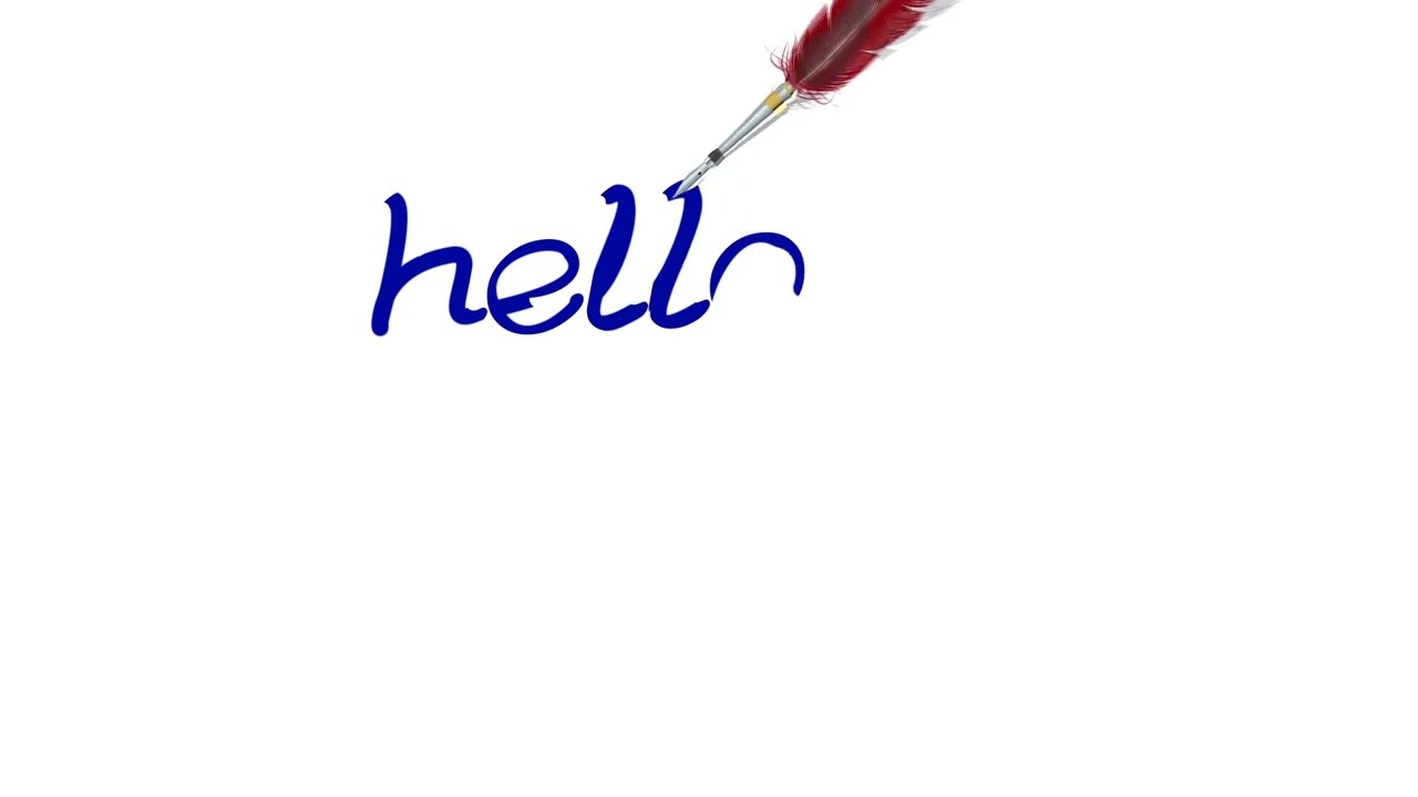 Automatic Pen Writing Text Animation | Handwriting Text Effect In ...