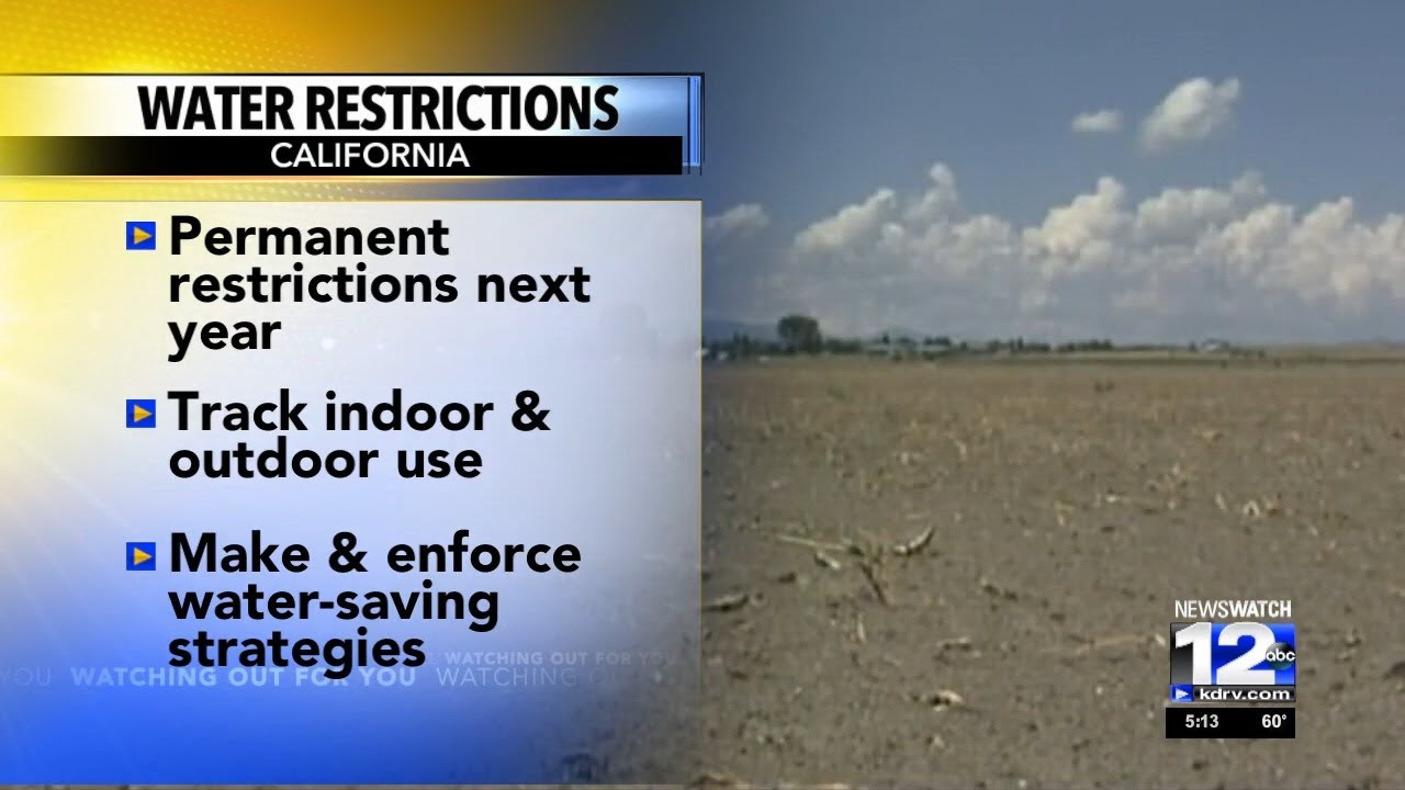 California issues permanent water restrictions - YouTube