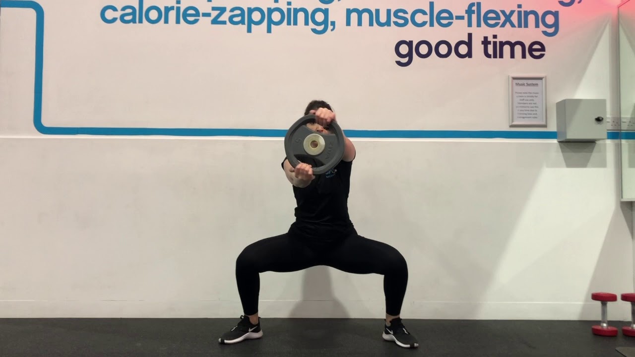 Squat Pulse with Plate - YouTube