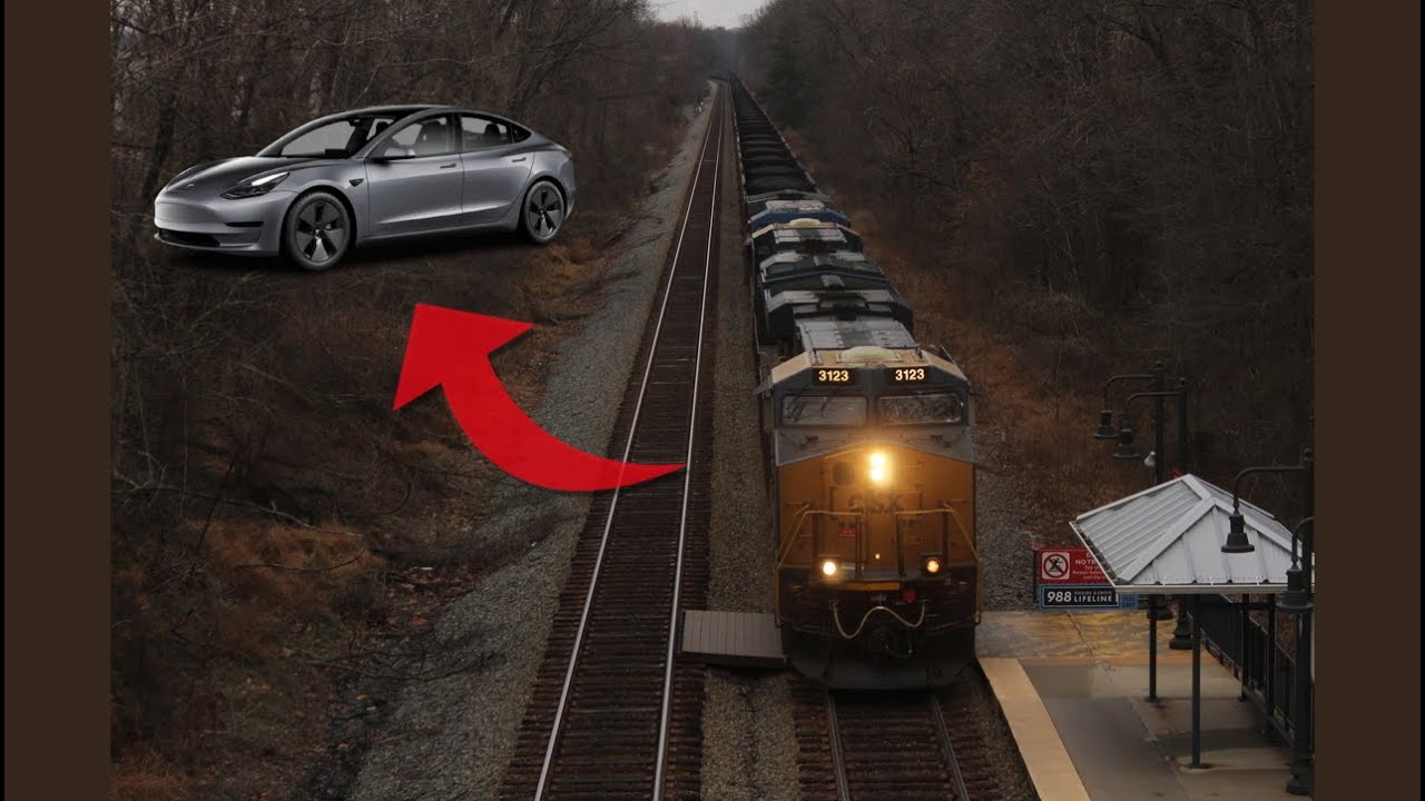 Train of Tesla Fuel FLYS Through Station! | CSX Coal Train C377-17 ...