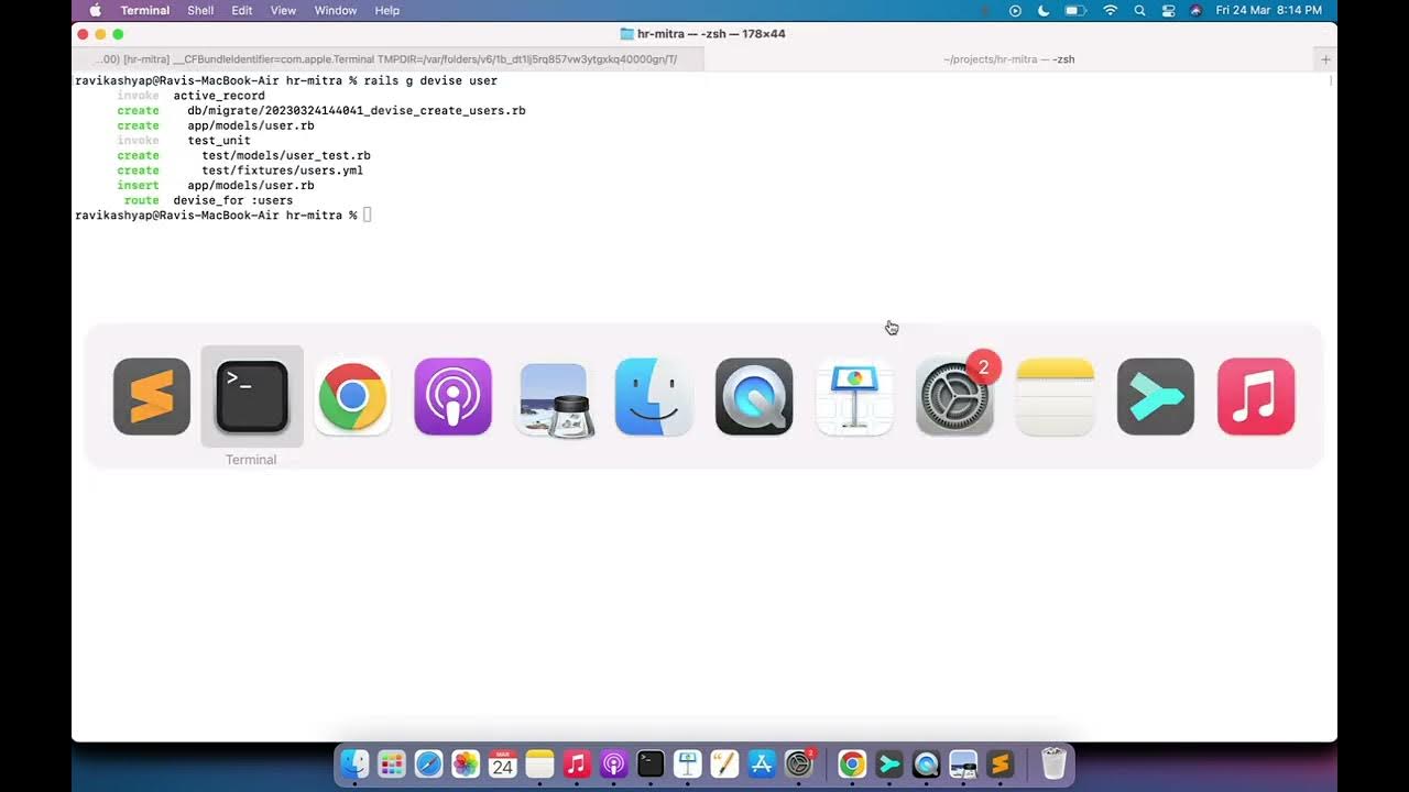 Add devise resource in rails application - हिंदी में - YouTube