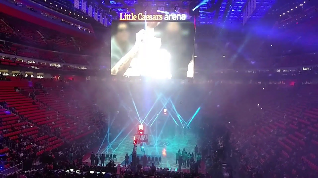Detroit Pistons preseason game line up October-4-2017 Little Caesars ...