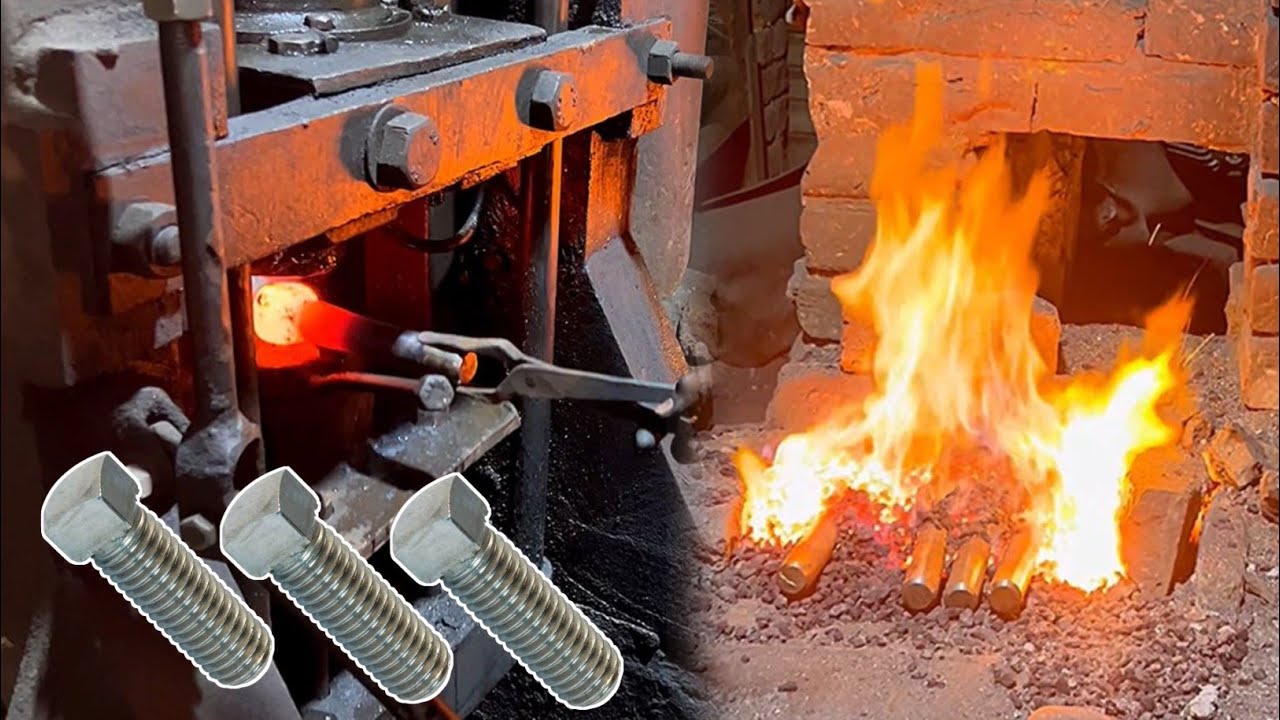 Complete Manufacturing of square bolt | Production Process of swuare ...