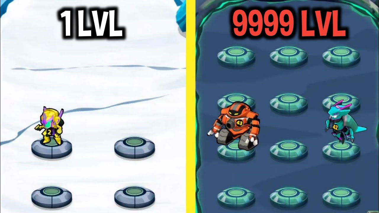 MAX LEVEL in Merge Robots Universe Game - YouTube