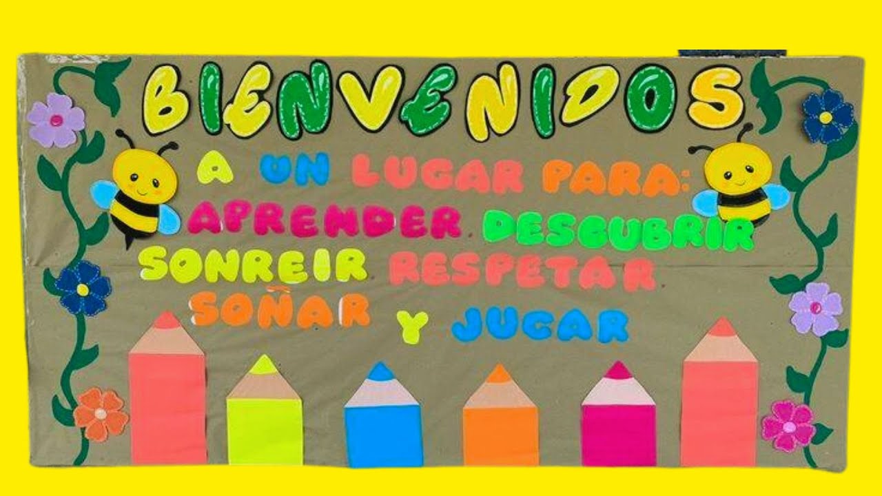 Periódico mural REGRESO A CLASES BIENVENIDOS 2025 - YouTube