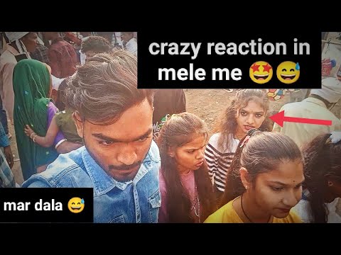 mele me cute girls 😍 reaction//Crazy Punk Vlog 😁//Aadiwasi Vlog - YouTube