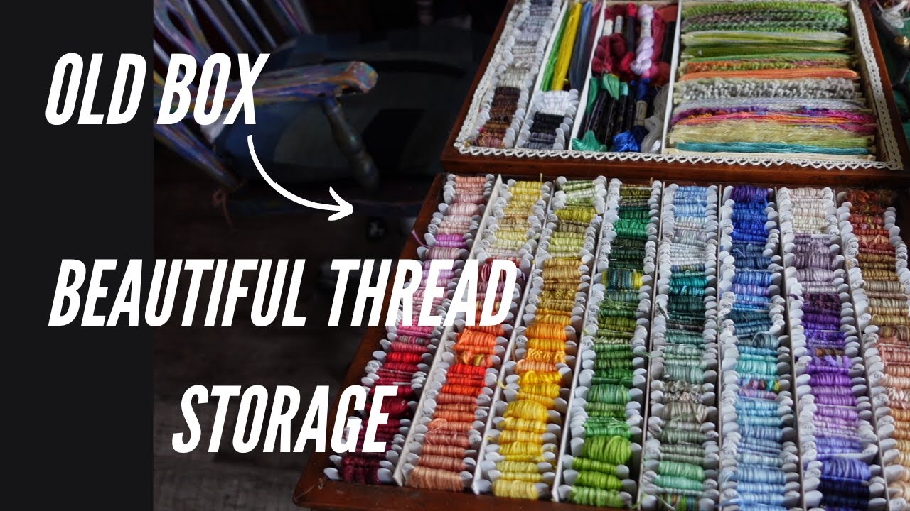 Transforming an Old Box into Epic Thread Storage - YouTube