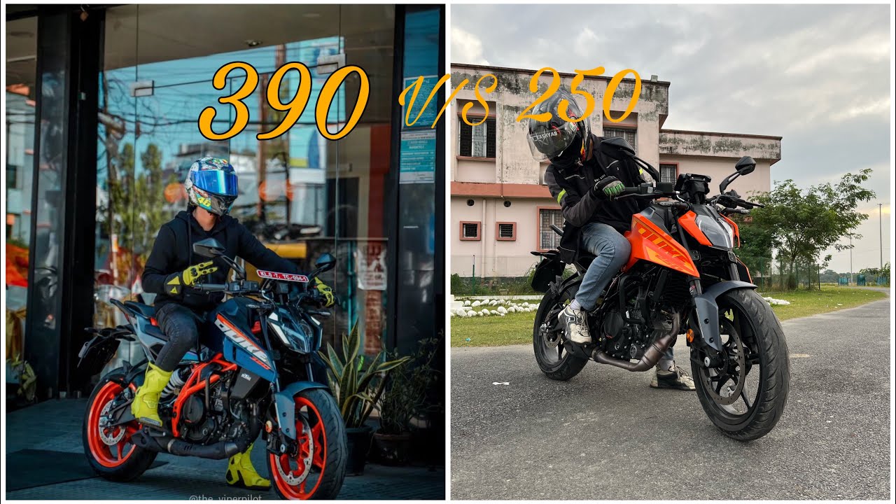 Ktm new gen duke 390 vs 250 quick comparison (which one is more ...