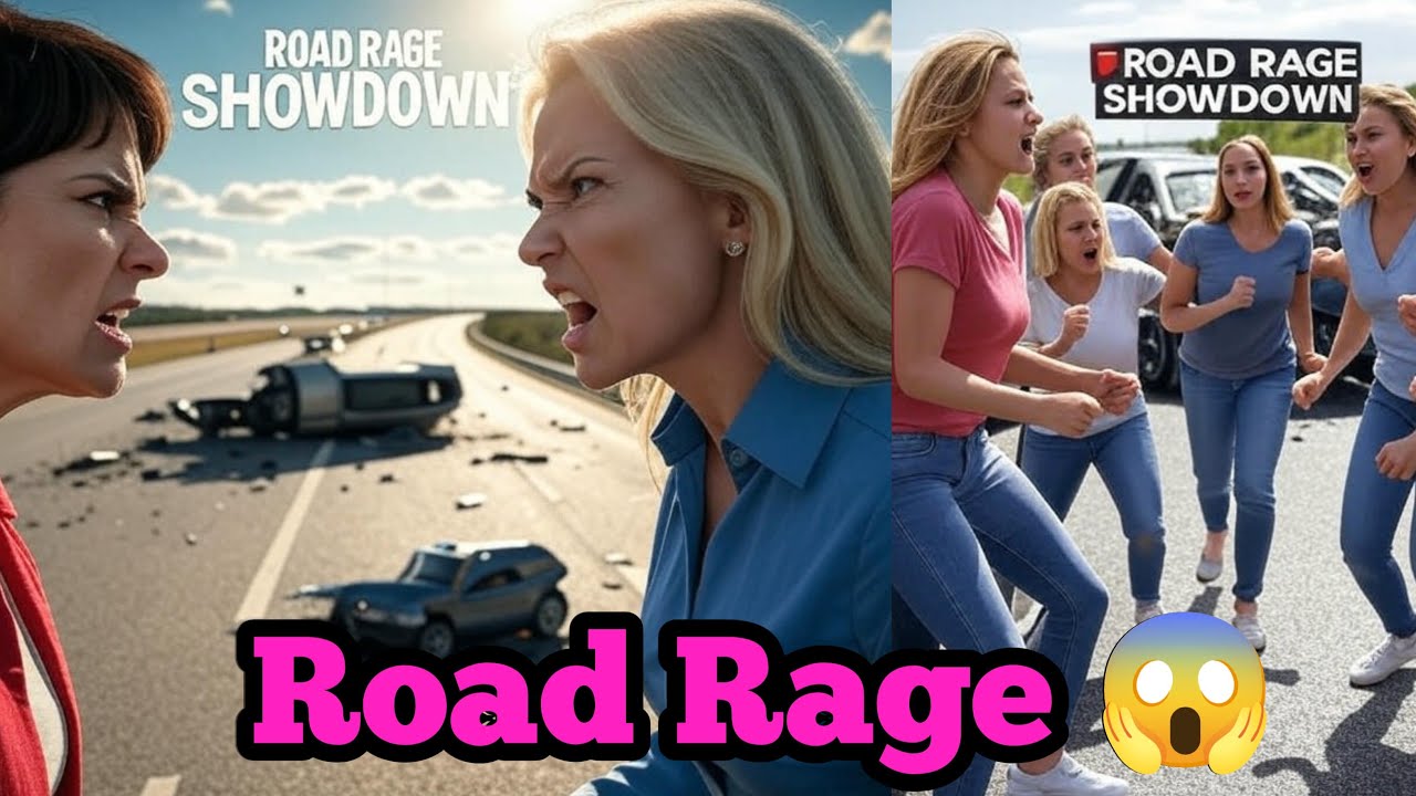 Insane Road Rage Women Face Off After Crash Unbelievable - YouTube
