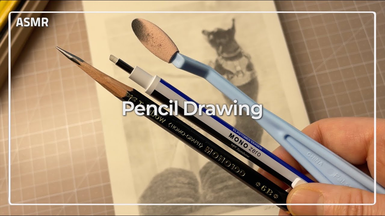 ASMR Pencil Drawing ⁕ 연필 드로잉 - YouTube
