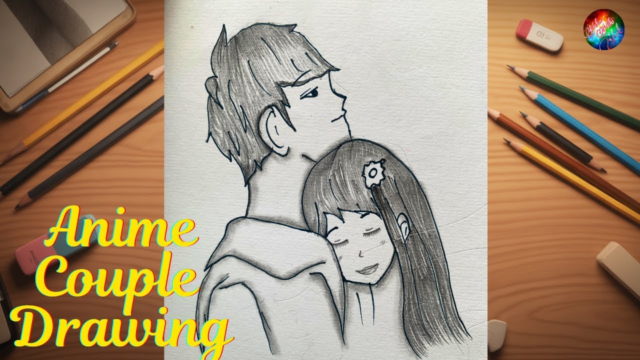How To Draw Anime Couple Step By Step | love couple drawing ...