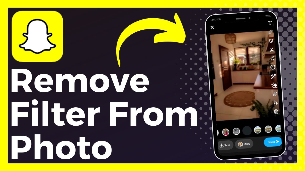 How To Remove Snapchat Filter From Photo (Update) - YouTube