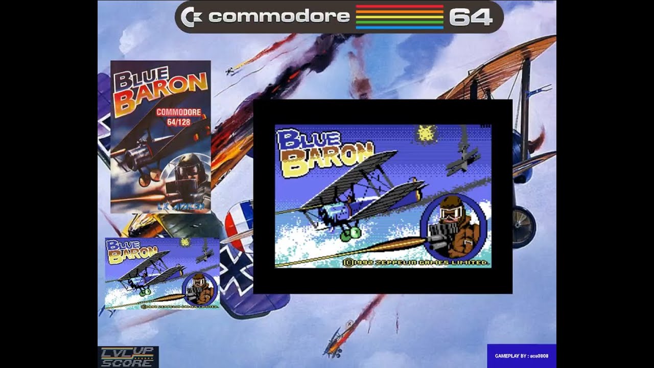 COMMODORE 64 (C64) # BLUE BARON (ZEPPELIN GAMES , 1992.) # 4.510 PTS ...