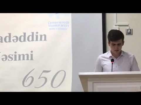 Agrimaz Qezeli | İmadeddin Nesimi | Asim Sadiqi 2019 | Sechenov University